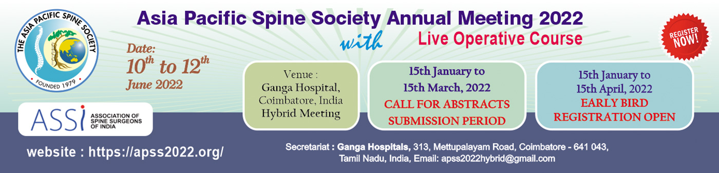 Asia Pacific Spine Society | Spine Section of APOA | Spine Society